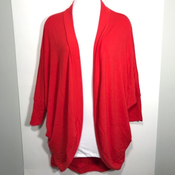 Zenana Outfitters | Sweaters | Cocoon Wrap Ruby Red Cardigan | Poshmark